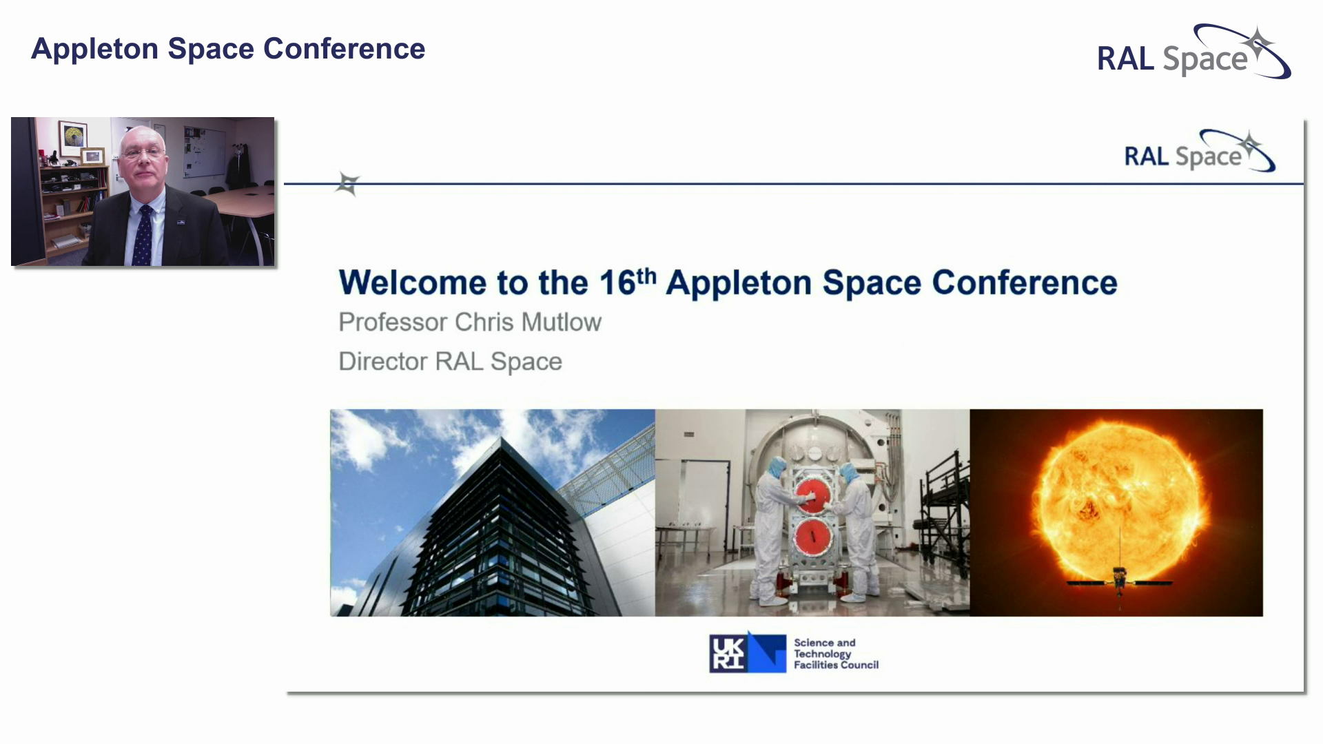 RAL Space 16th Appleton Space Conference